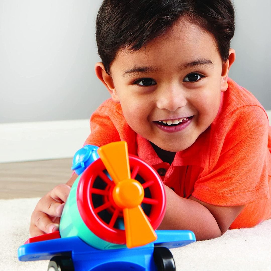 Learning Resources LER2840 1-2-3 Build It! Car-Plane-Boat,Multi-color ...