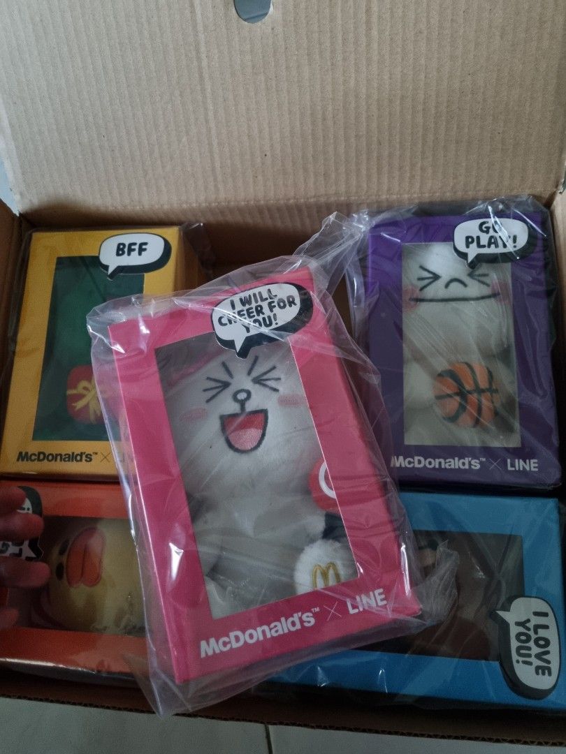 Line X Mcdonald mcd McdonaldXLine plushies, Hobbies & Toys, Memorabilia ...