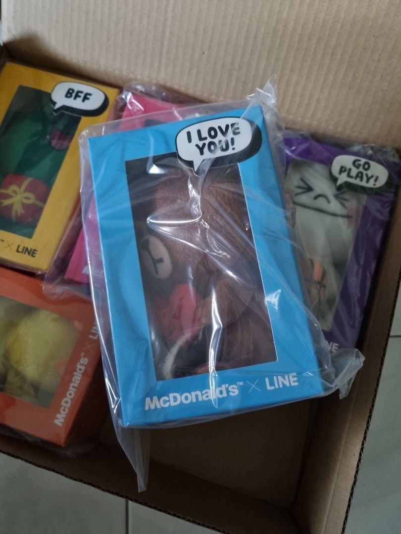 Line X Mcdonald mcd McdonaldXLine plushies, Hobbies & Toys, Memorabilia ...