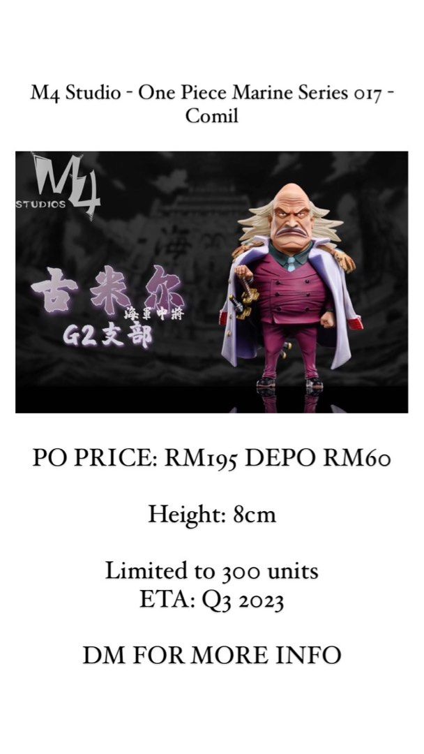 M4 Studio - One Piece Marine Series 017 - Comil, Hobbies & Toys, Toys ...