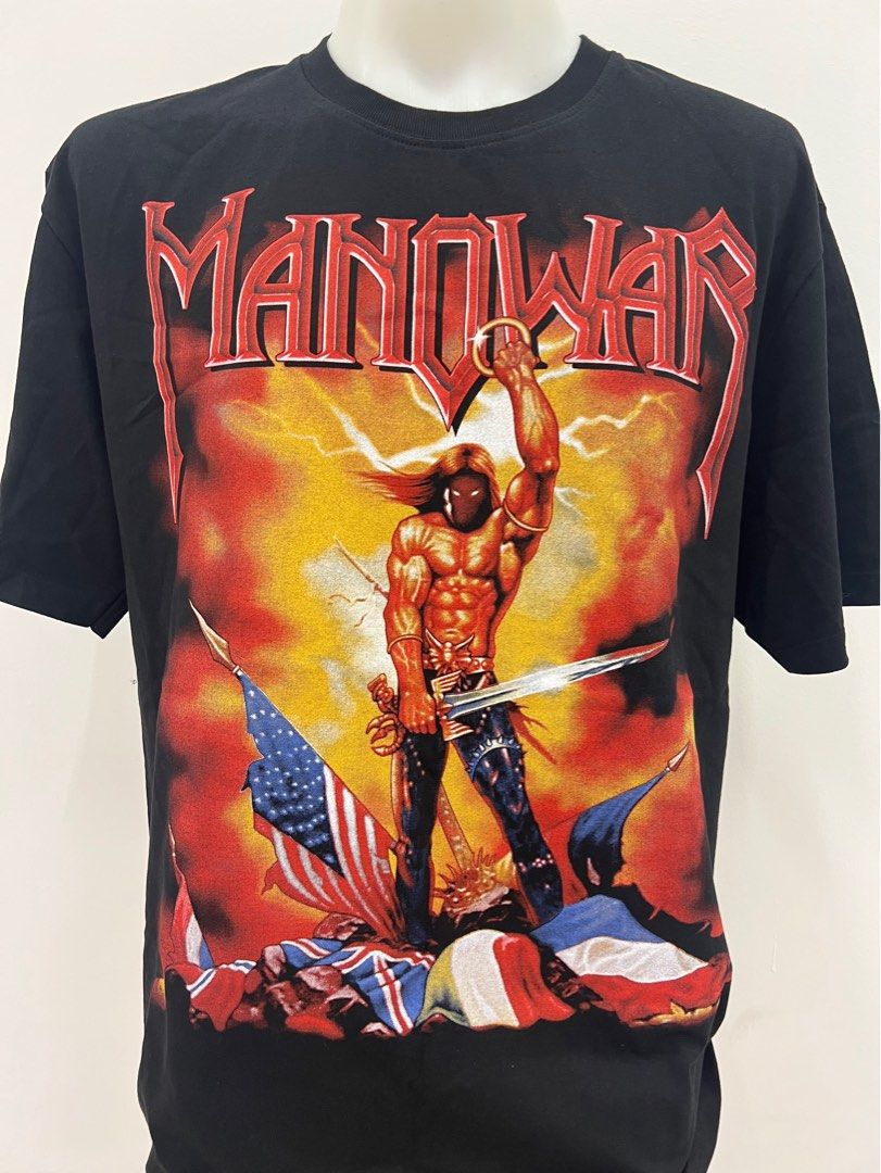 Manowar louder than hell rock t shirt, Men's Fashion, Tops & Sets ...