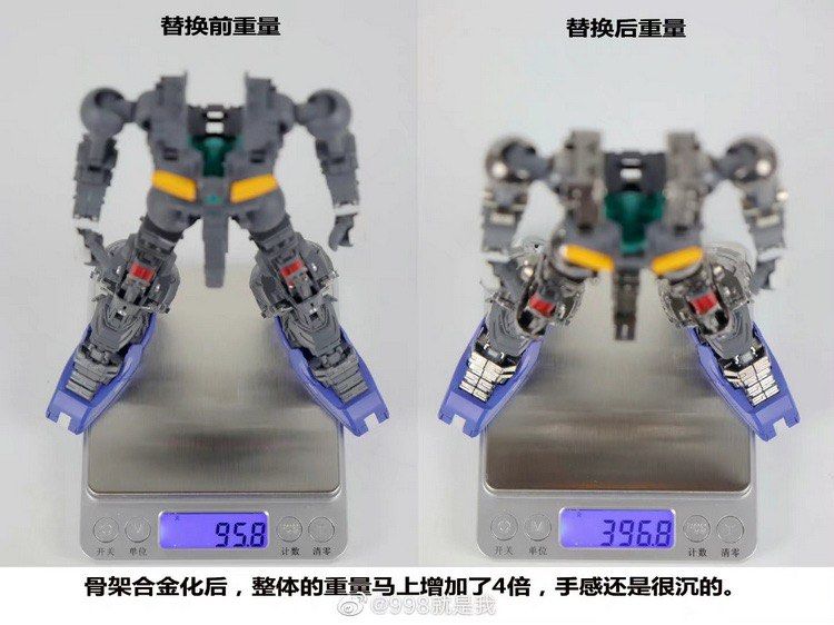 Metal Inner Frame for MG Hi Nu Ver Ka Gundam 1/100 by Roast Duck Model ...