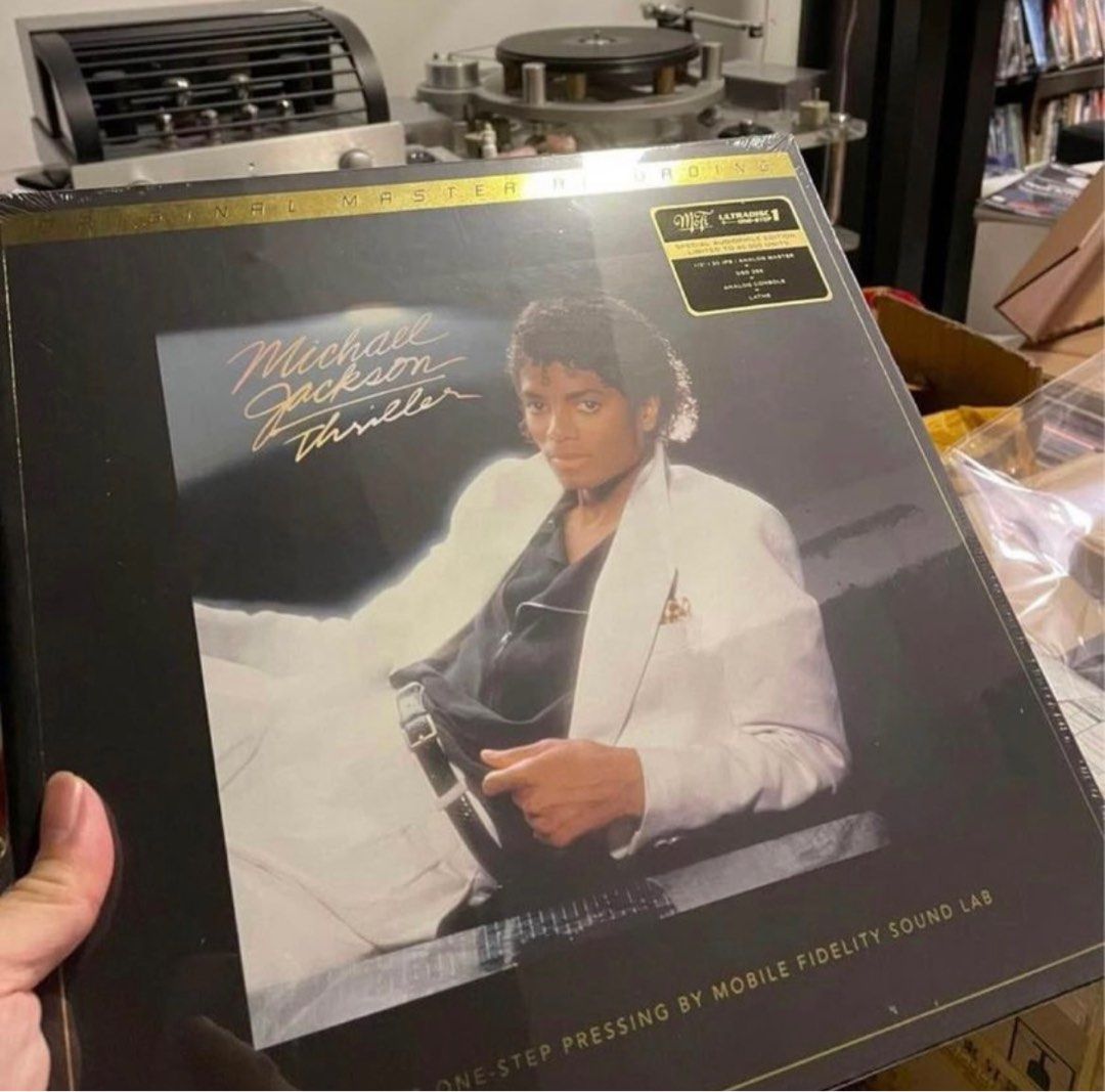MICHAEL JACKSON- THRILLER (ULTRADISC ONE-STEP PRESSING BY MOBILE FIDELITY SOUND LAB SUPER VINTL ...
