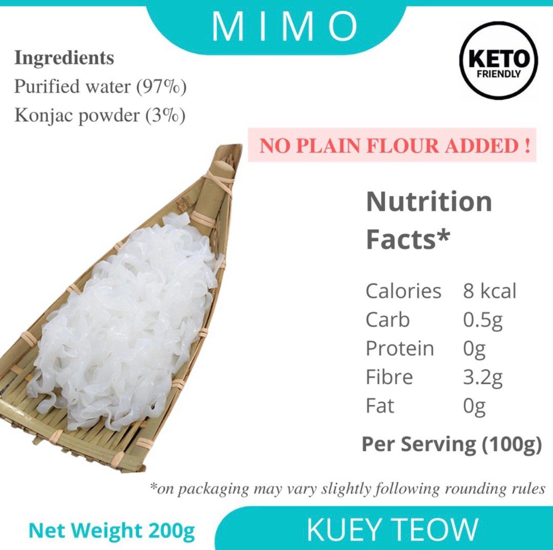 MIMO Konjac Rice Konjac Noodle Shirataki Rice Noodle Konjac Kurus slim ...