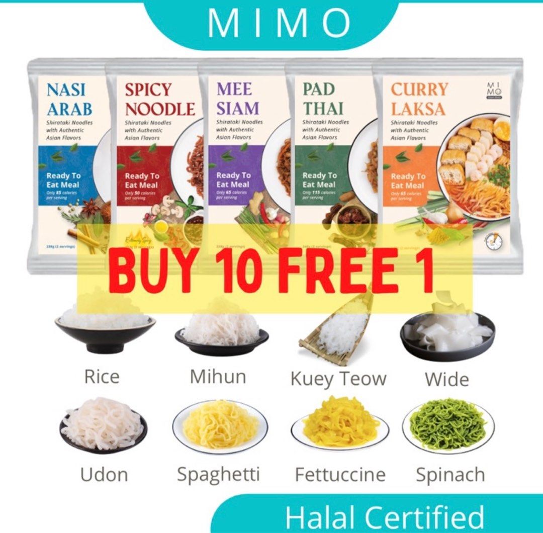 MIMO Konjac Rice Konjac Noodle Shirataki Rice Noodle Konjac Kurus slim ...
