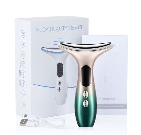 Neck Beauty Device EMS Micro-current LED Photon Firming Rejuvenating ...