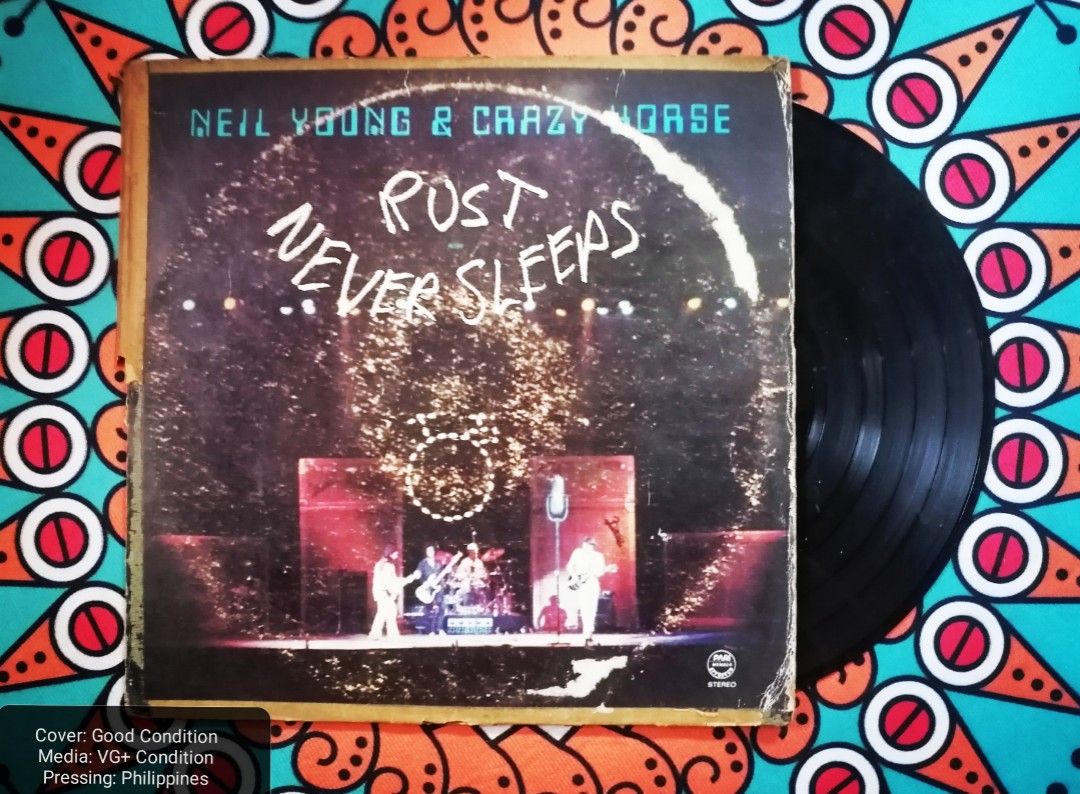 Neil Young and Crazy Horse Rust Never Sleeps Vinyl Record Original ...