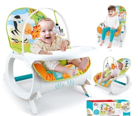 NEWBORN TO TODDLER ROCKER CHAIR BOUNCER BABY CHAIR INFANT SEAT KID ...