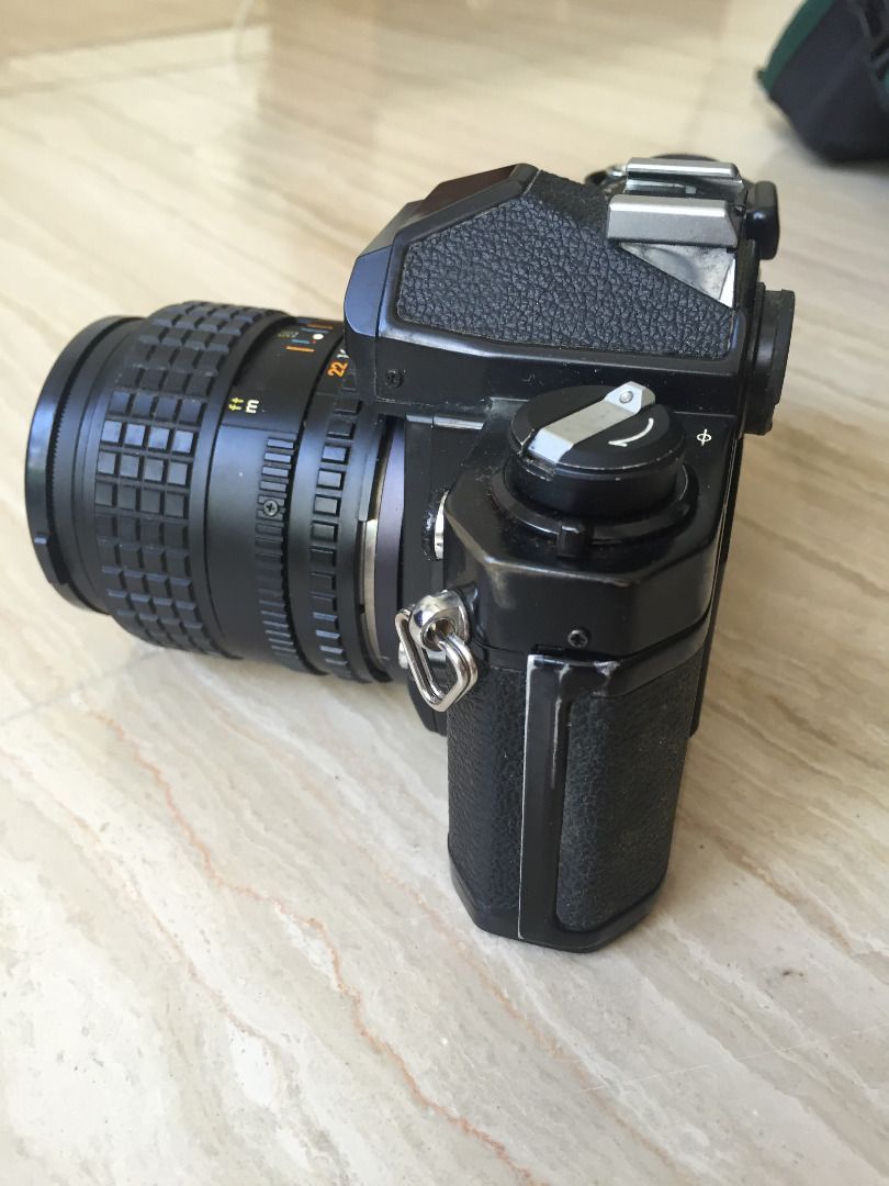 Nikon FM + lense, winder, flash and carry case, Photography, Cameras on ...