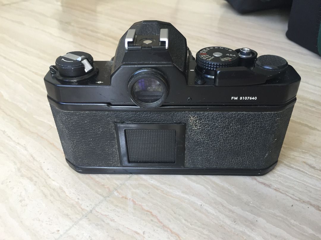 Nikon FM + lense, winder, flash and carry case, Photography, Cameras on ...