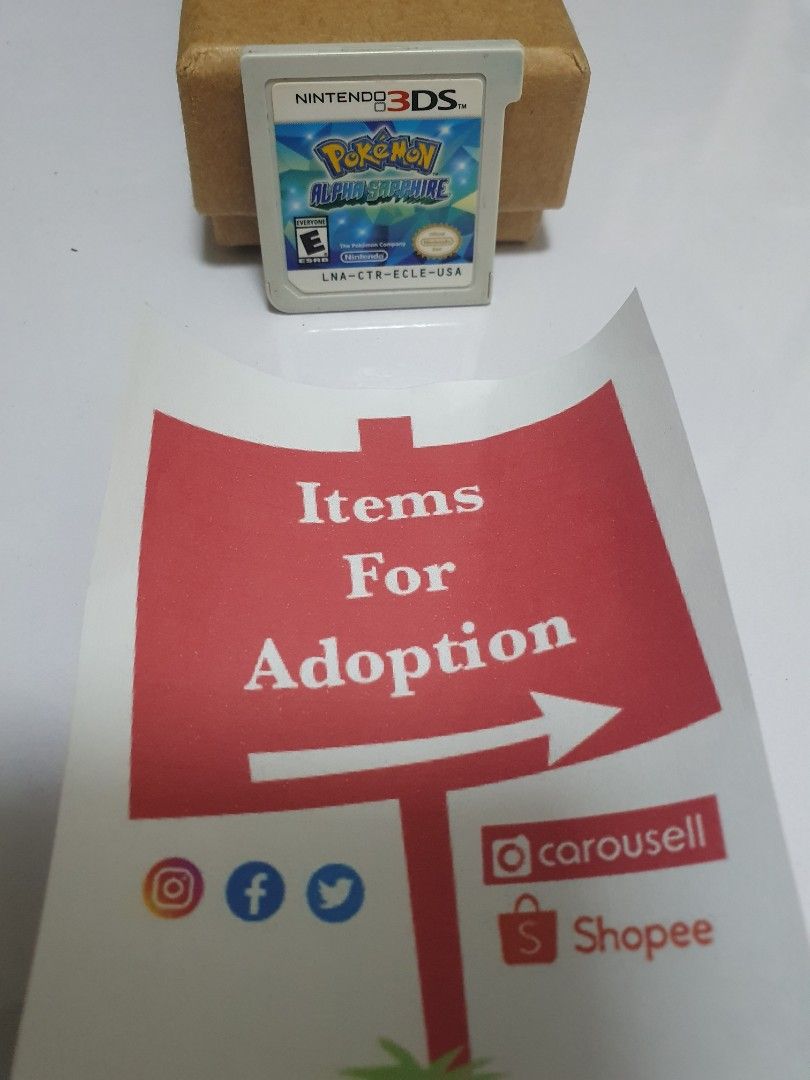 Nintendo Pokemon Alpha Sapphire Cartridge only (Nintendo 3DS, USA), Video Gaming, Video Games ...