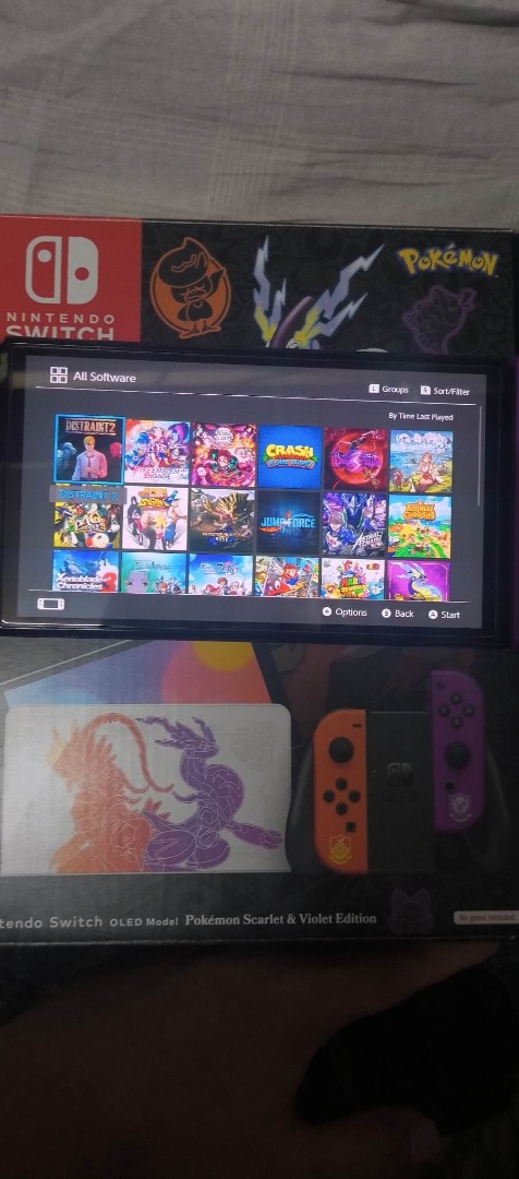 nintendo switch oled scarlet and violet edition 256gb jeylbreyk, Video ...