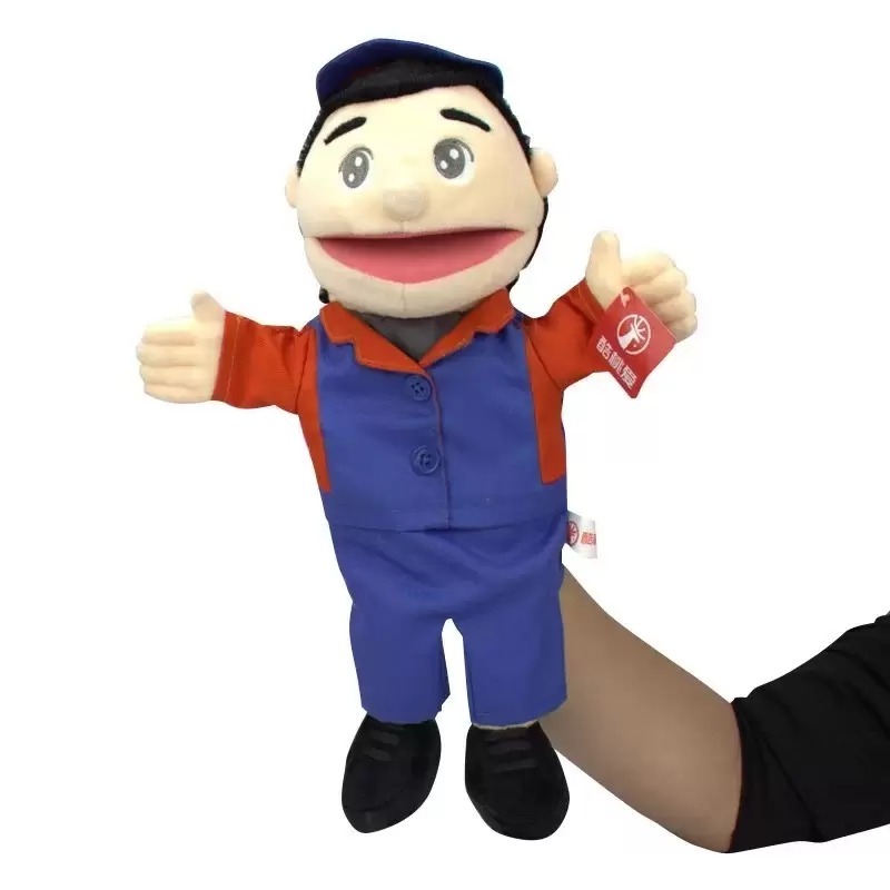 Occupational Hand Puppet-Blue-collar Worker, Hobbies & Toys, Stationery ...