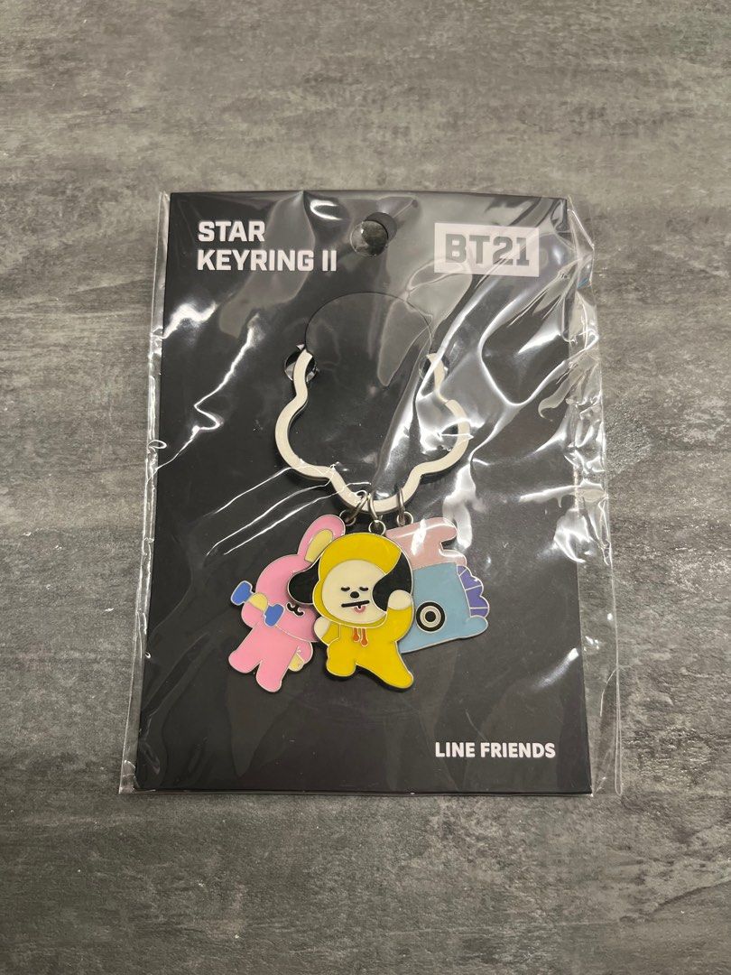 [OFFICIAL] BT21 COOKY CHIMMY MANG STAR KEYRING, Hobbies & Toys, Collectibles & Memorabilia, K ...