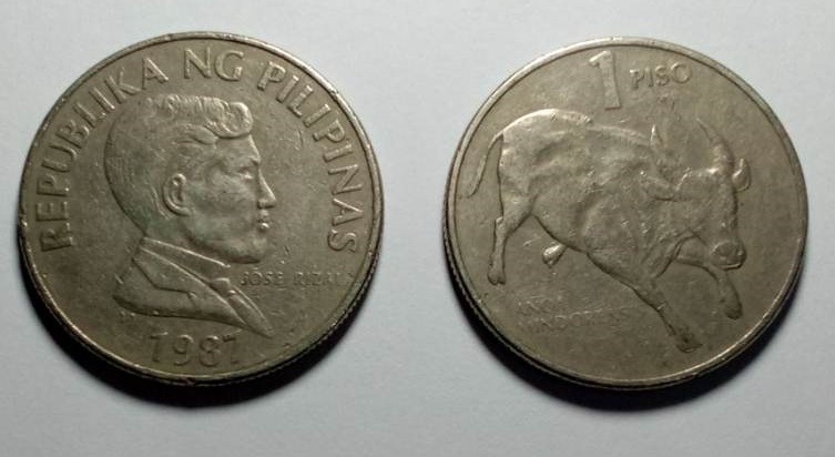 1987 Philippine Coin / Jose Rizal - 1 Peso Coin, Hobbies & Toys ...