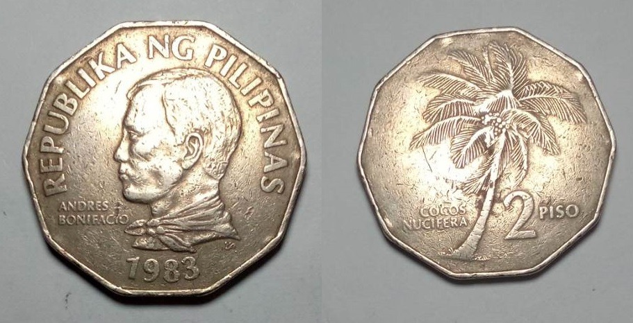 1983 Philippine Coin /Andres Bonifacio - 2 Peso Coin, Hobbies & Toys ...