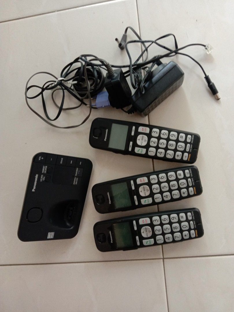 Old school Panasonic Cordless Phone set, TV & Home Appliances, Other ...