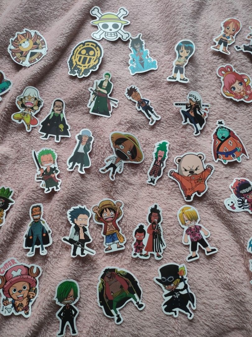 One piece Stickers nami chopper Luffy Sanji, Hobbies & Toys, Stationery ...
