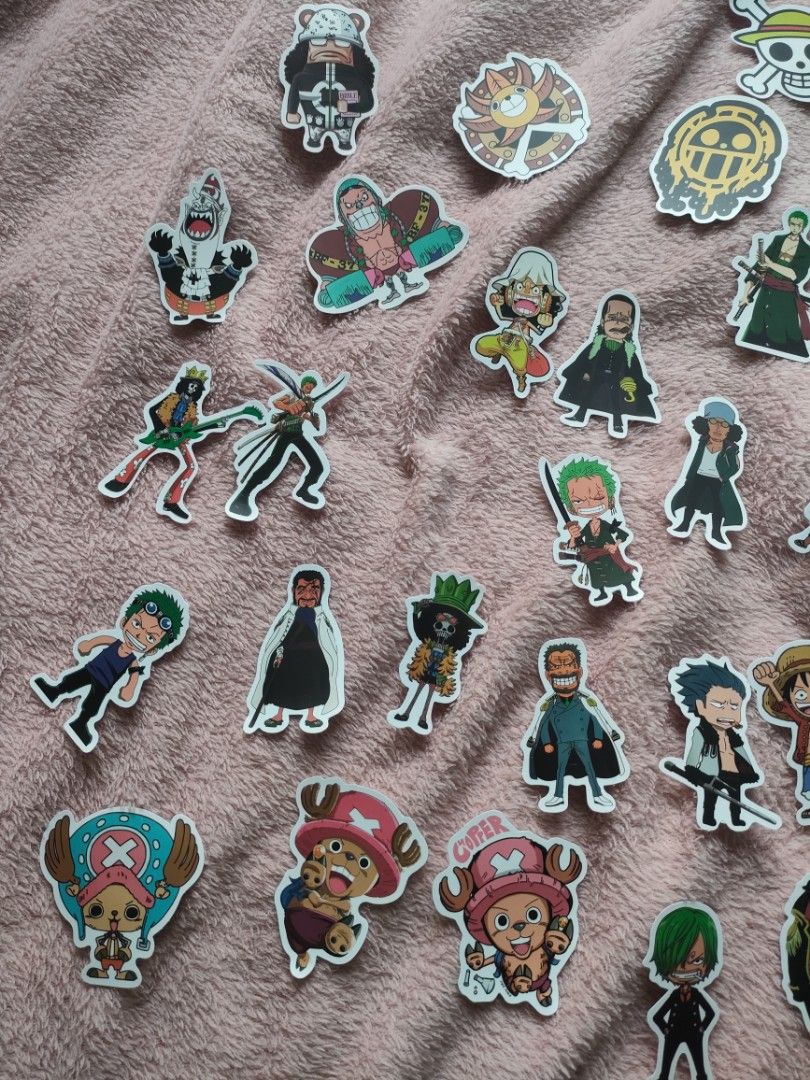 One piece Stickers nami chopper Luffy Sanji, Hobbies & Toys, Stationery ...