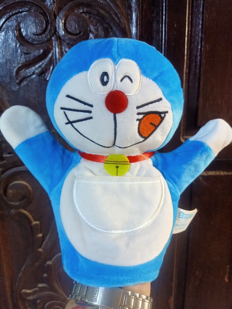 ORIGINAL DORAEMON HAND PUPPET, Hobbies & Toys, Toys & Games on Carousell