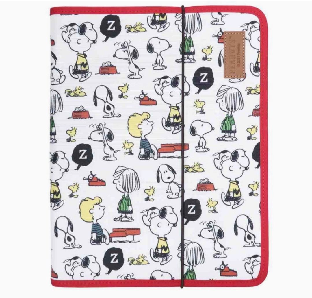 Original Japan Peanuts Snoopy Red Large size A4 Accordion Expandable ...