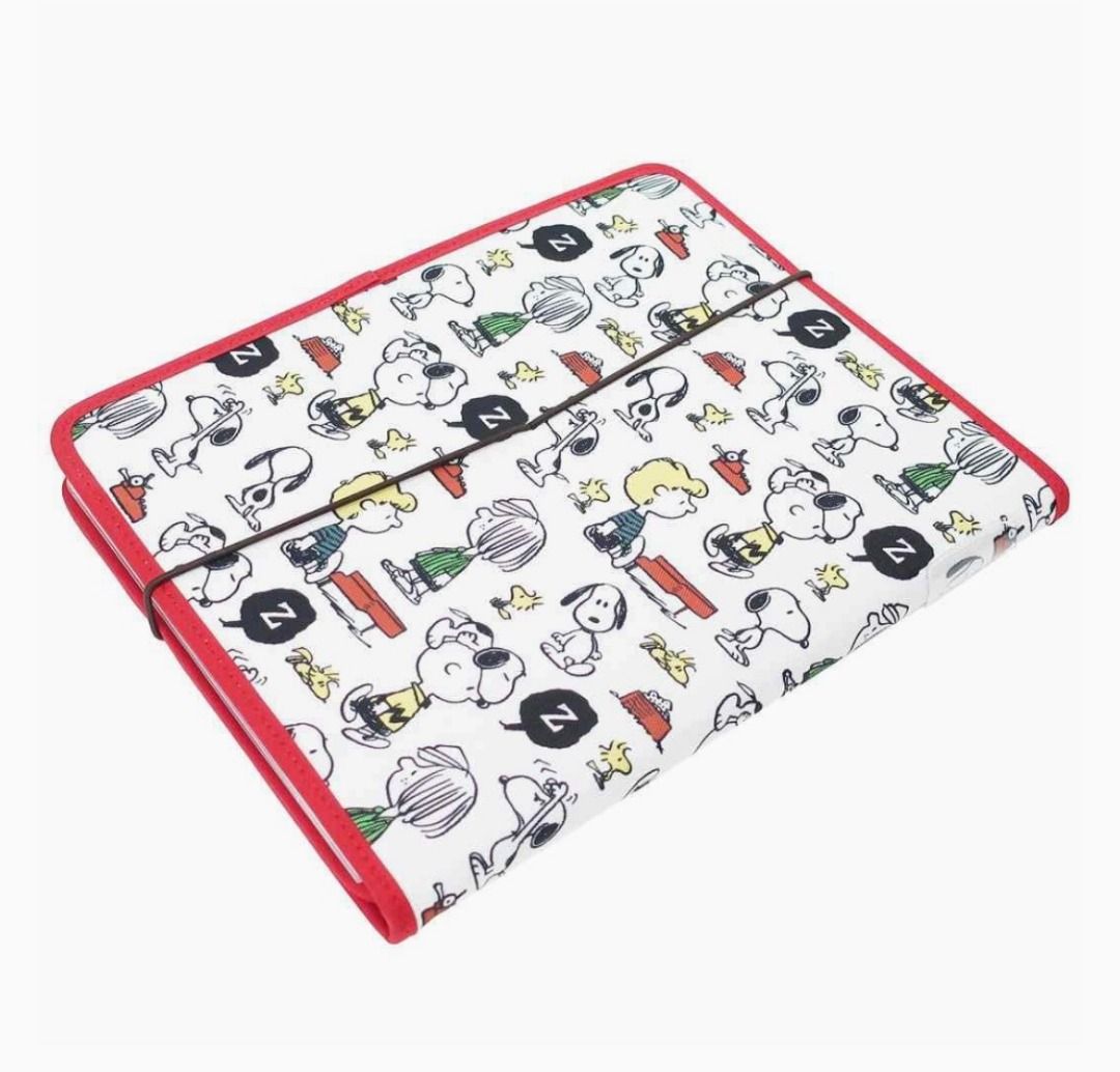 Original Japan Peanuts Snoopy Red Large size A4 Accordion Expandable ...
