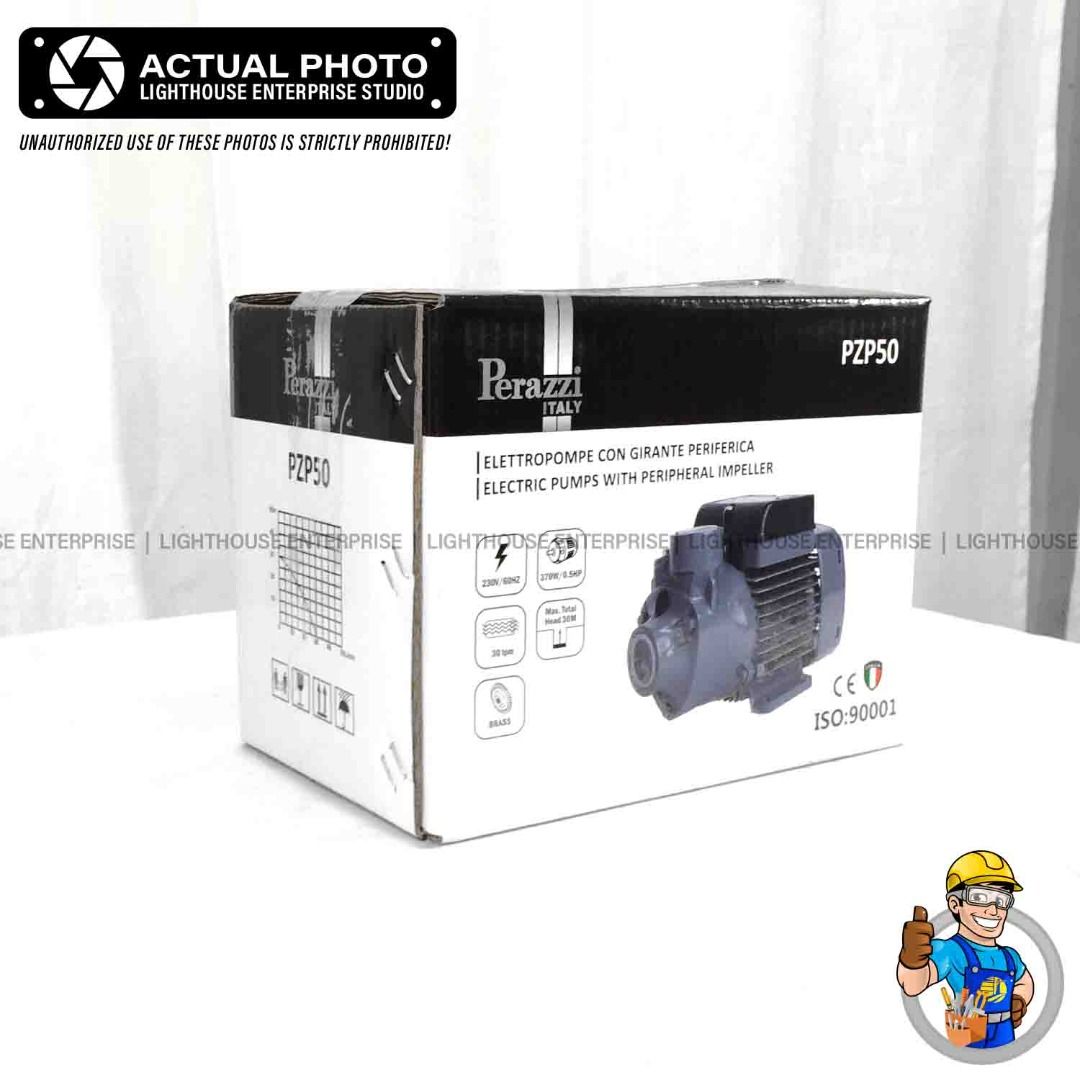 PERAZZI Italy 0.5HP Peripheral Vortex Booster Water Pump (PZP50 ...