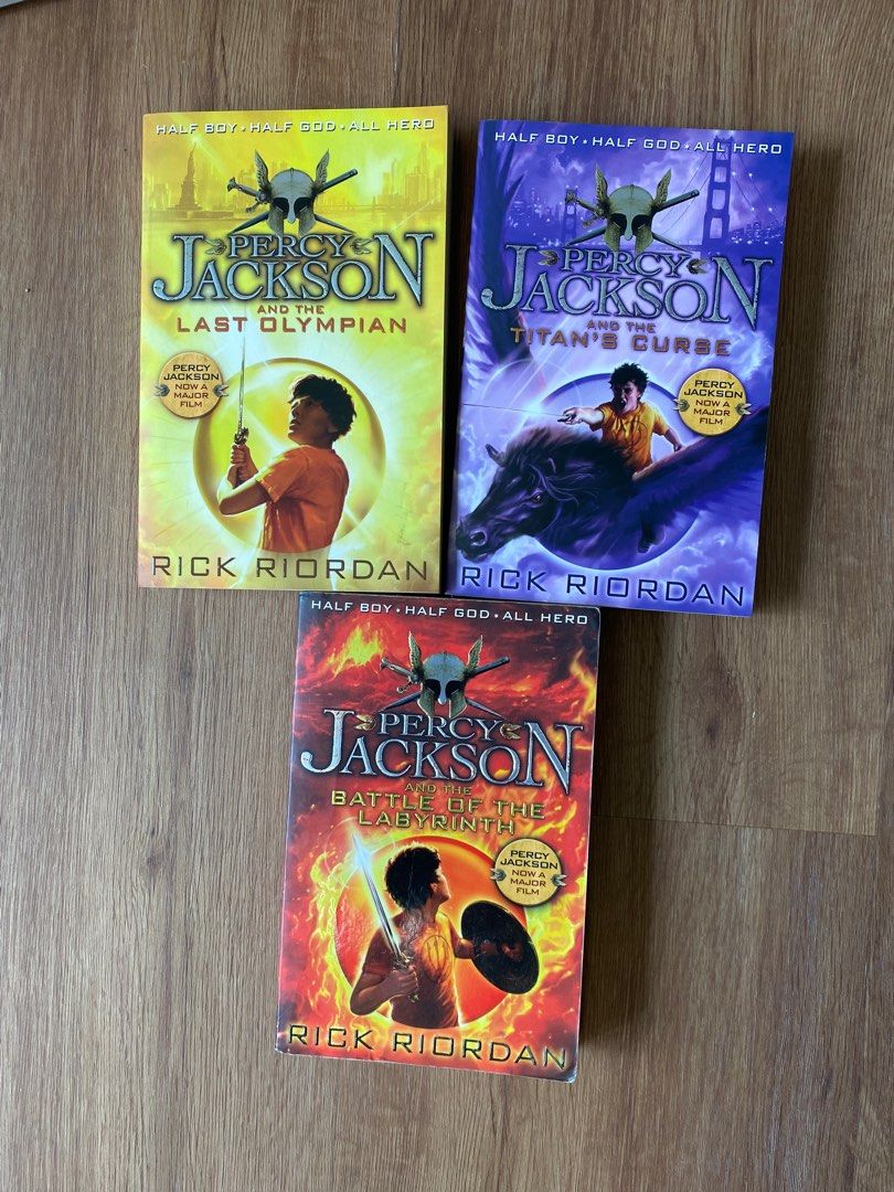 Percy Jackson trilogy, Hobbies & Toys, Books & Magazines, Fiction & Non ...