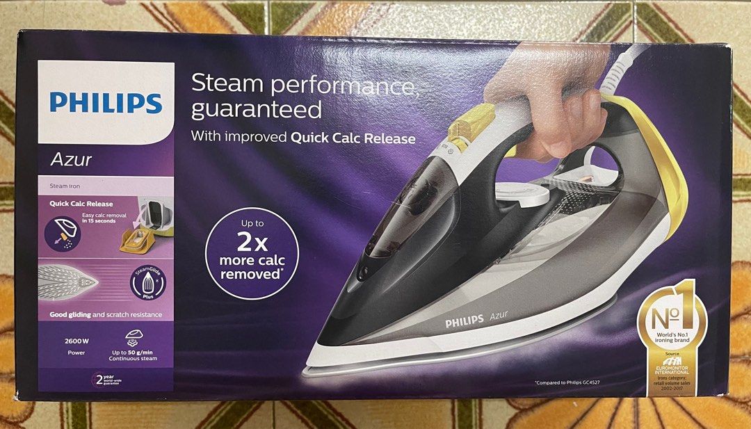 Phillips Azur Steam Iron, TV & Home Appliances, Irons & Steamers on ...