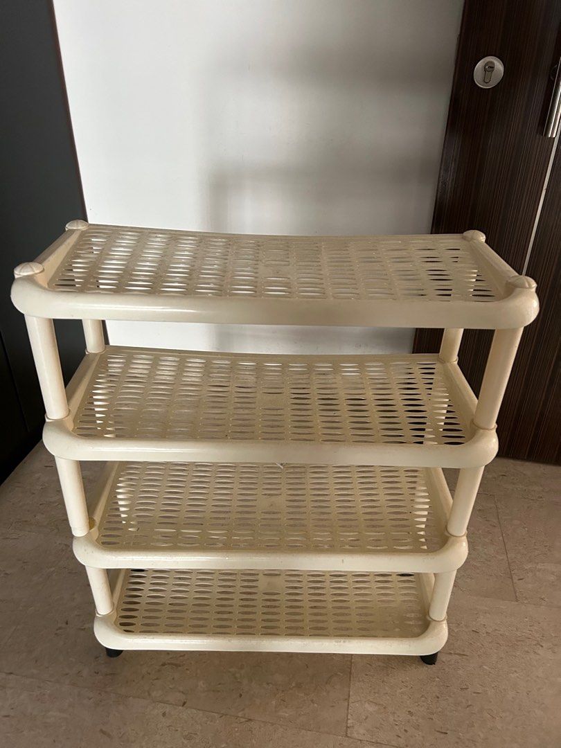 Plastic Shoe Rack, Furniture & Home Living, Furniture, Shelves ...