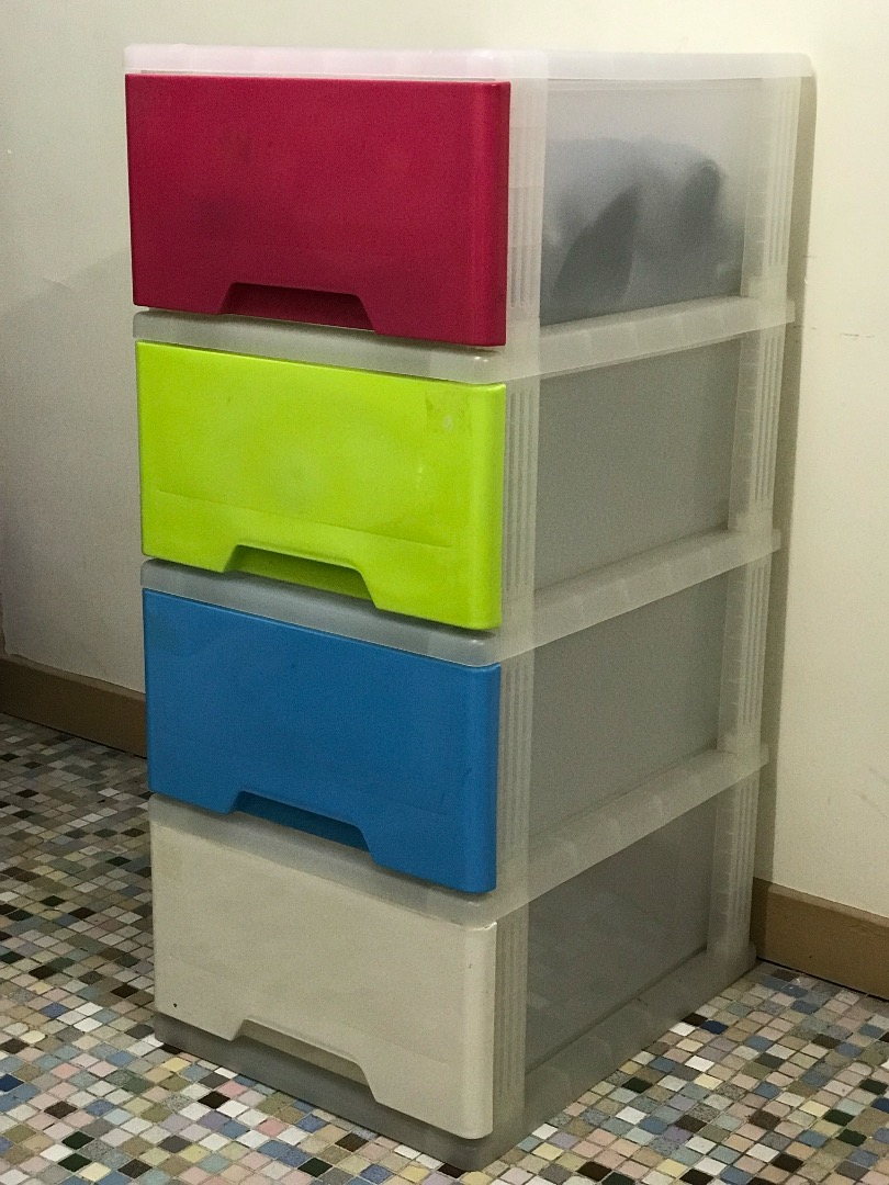 Plastic Storage Box / Drawers, 傢俬＆家居, 其他, 收納箱及袋 - Carousell