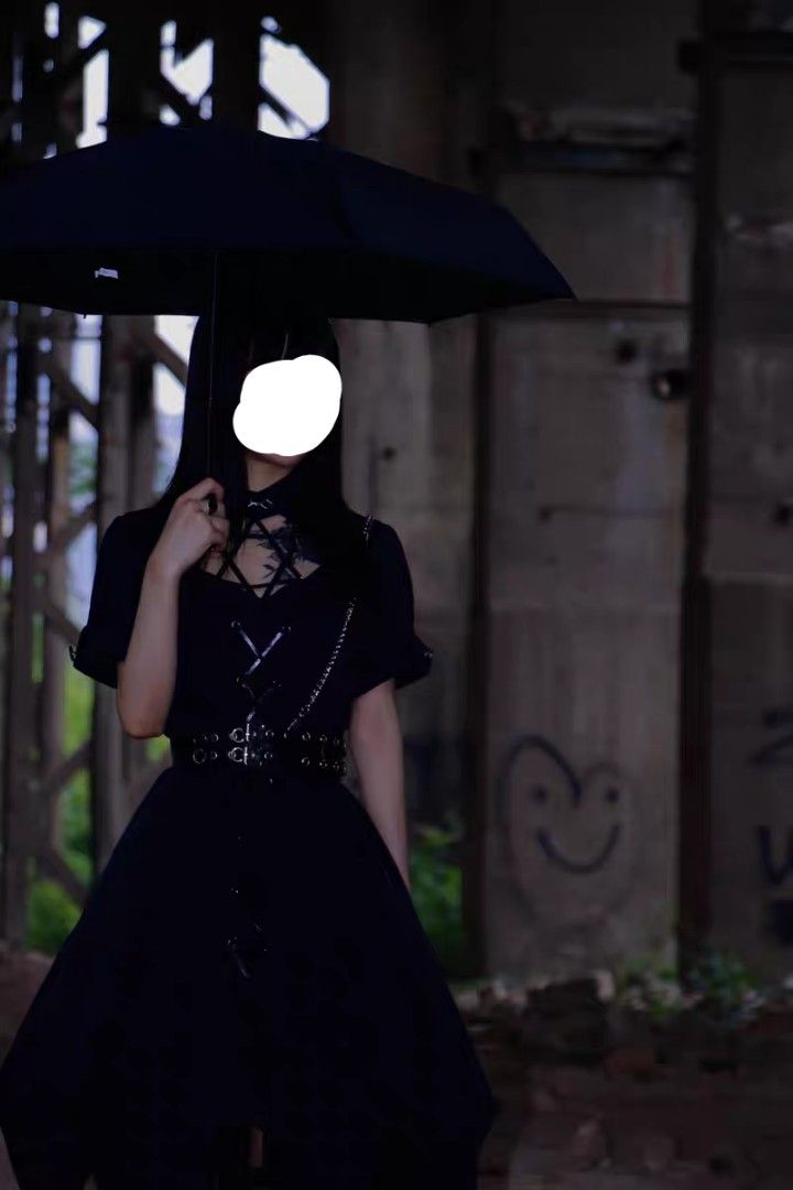 (PO) Gothic pentagram window cosplay dress, Hobbies & Toys, Memorabilia ...