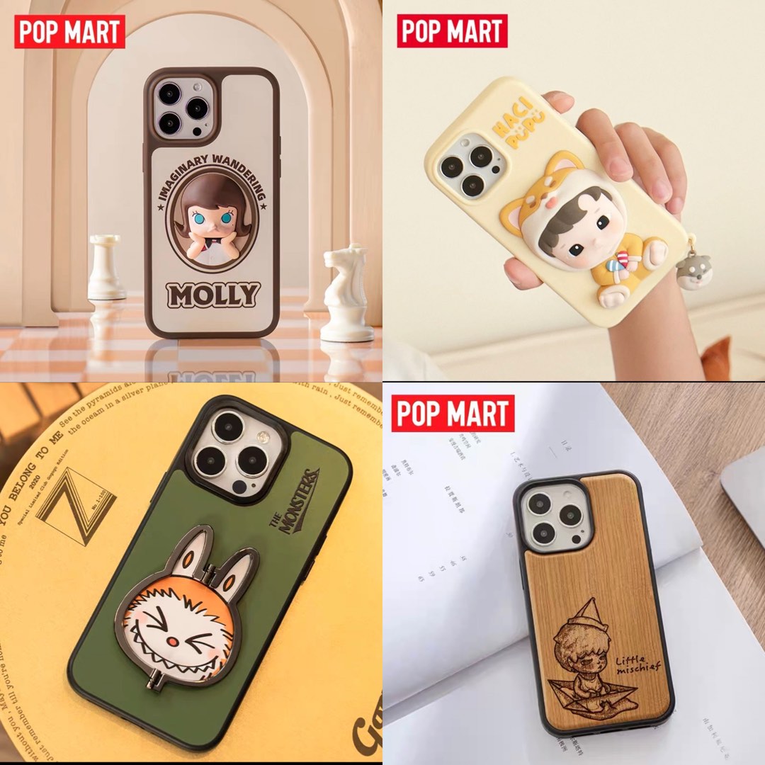 POPMART IPHONE CASE HACIPUPU GROWING UP / MOLLY / LABUBU THE MONSTER/ HIRONO LITTLE MISCHIEF ...