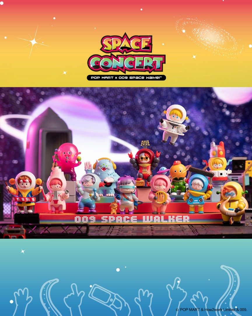 [POPMART] POPMART SPACE WALKER SPACE CONCERT SERIES FULL SET AND ...