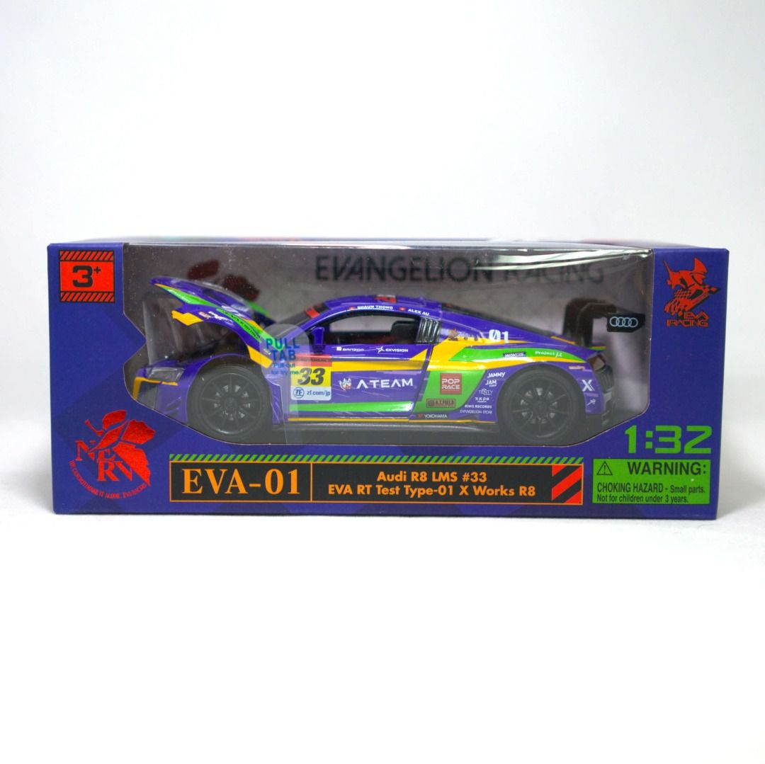 POPRACE 合金模型車 - 1:32 Audi R8 LMS #33 EVA RT 初號機 | POPRACE Diecast Model ...