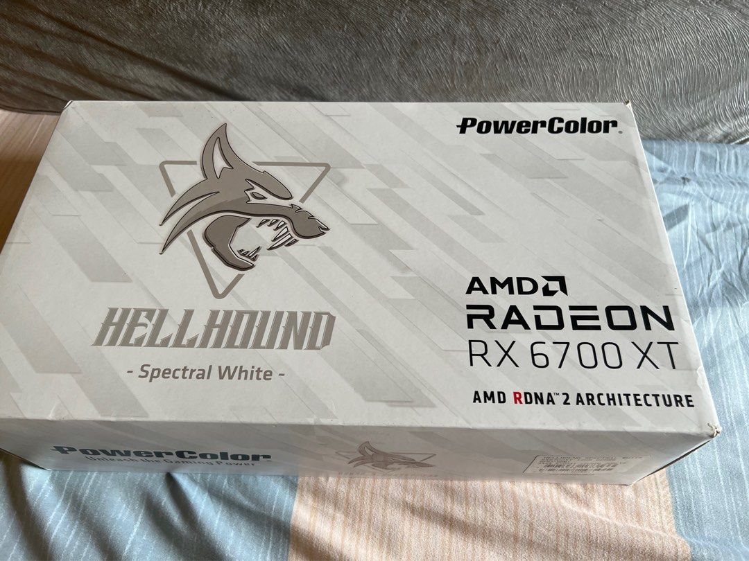 Powercolor 6700XT Hellhound Spectral White, Computers & Tech, Parts ...