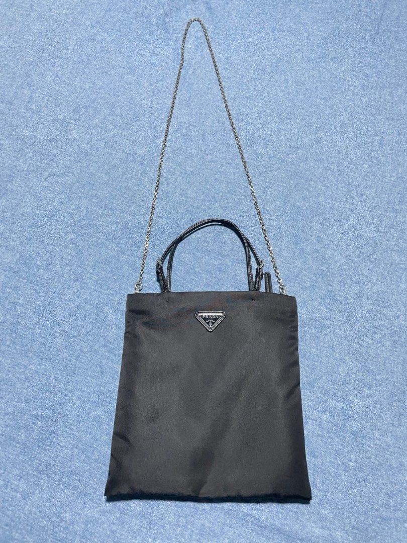 Prada Nylon Tote Bag, Luxury, Bags & Wallets on Carousell