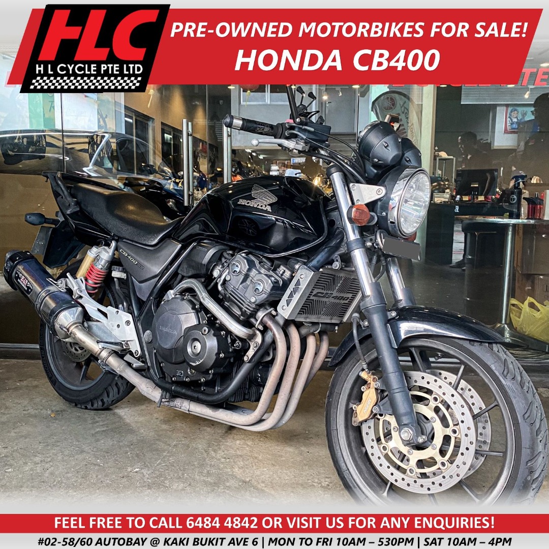 PRE-OWNED HONDA CB400SF REVO COE JAN 2026, Motorcycles, Motorcycles for Sale, Class 2A on Carousell