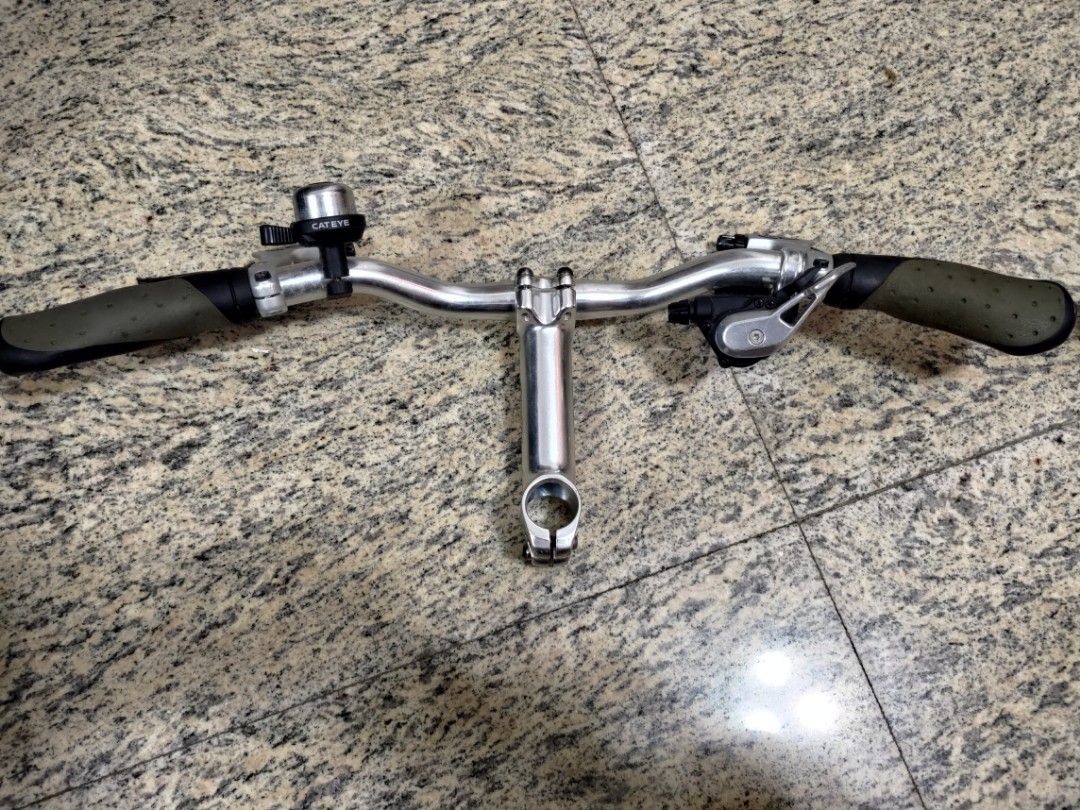 Promax handlebar and Stem with shifter, Sports Equipment, Bicycles ...