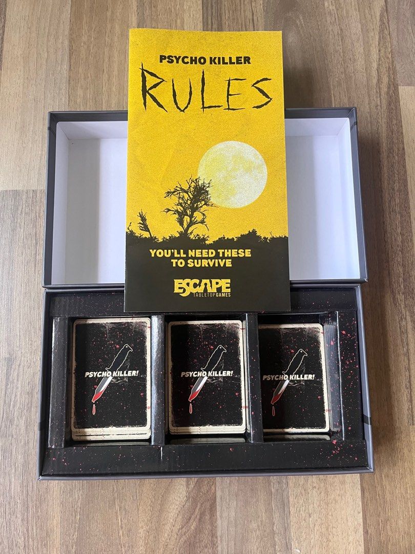 Psycho Killer Board Game, Hobbies & Toys, Toys & Games on Carousell