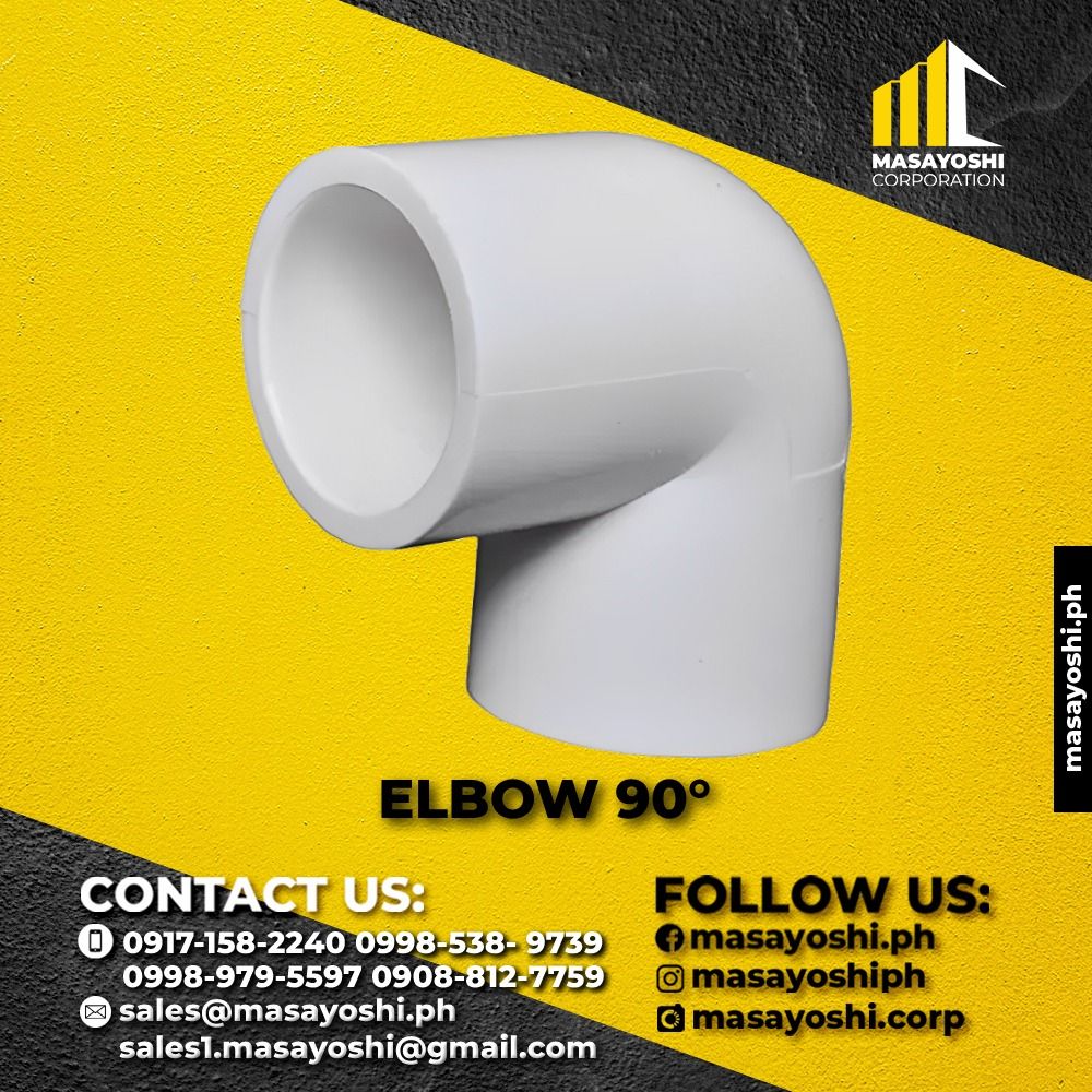 pvc elbow 90°, fittings, coupling, piping, pipe works, Commercial & Industrial, Construction ...