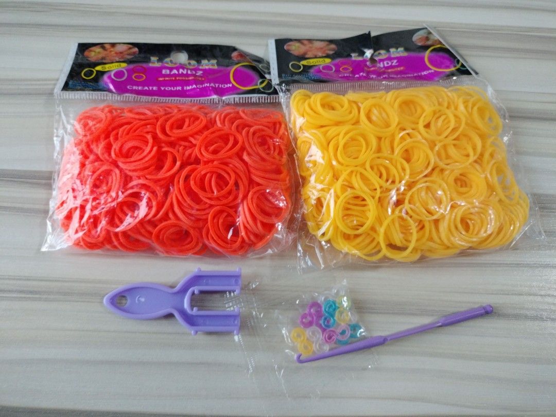 Rainbow loom rubber band set, Hobbies & Toys, Stationery & Craft ...