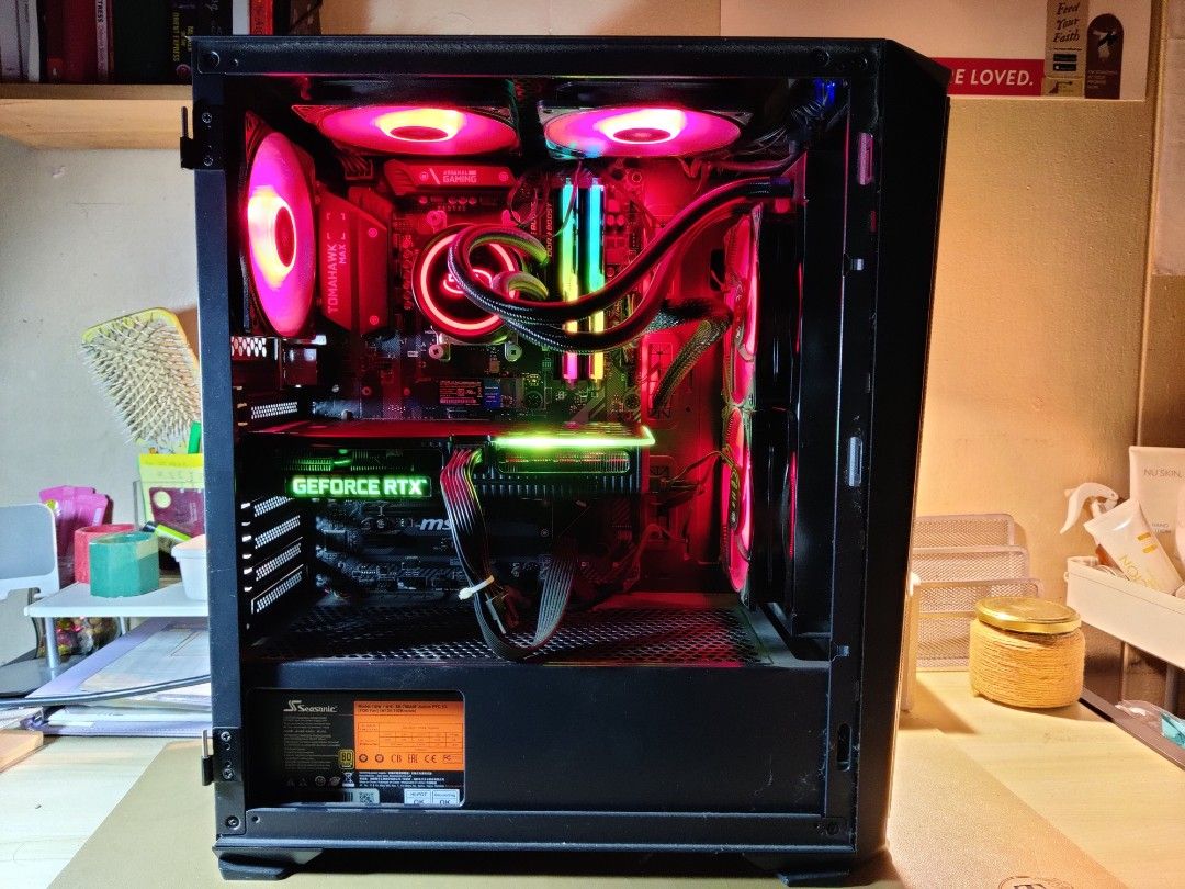 RAKK HALIYA BLACK ATX Case, Computers & Tech, Parts & Accessories ...