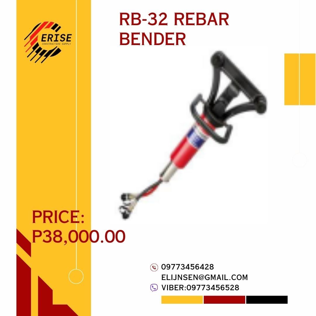RB-32 REBAR BENDER, Commercial & Industrial, Construction & Building Materials on Carousell