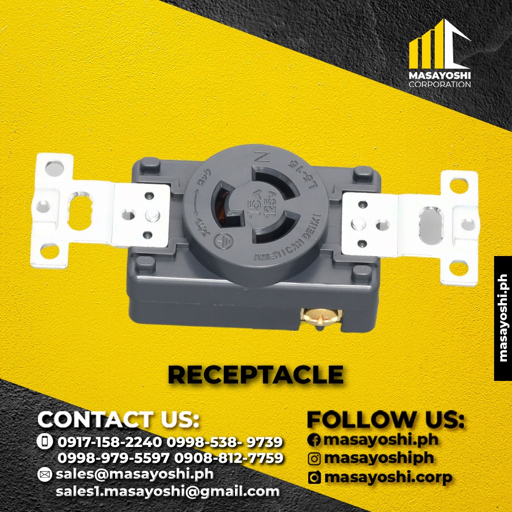 Receptacle, 2-Pole 3-Wire Grounding 15A 125V (NEMA L5-15), Commercial ...