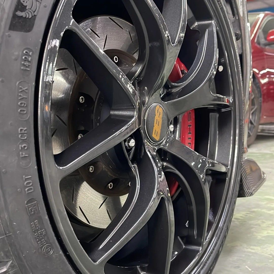 Respray rim from silver to gun metal color, Car Accessories, Tyres ...