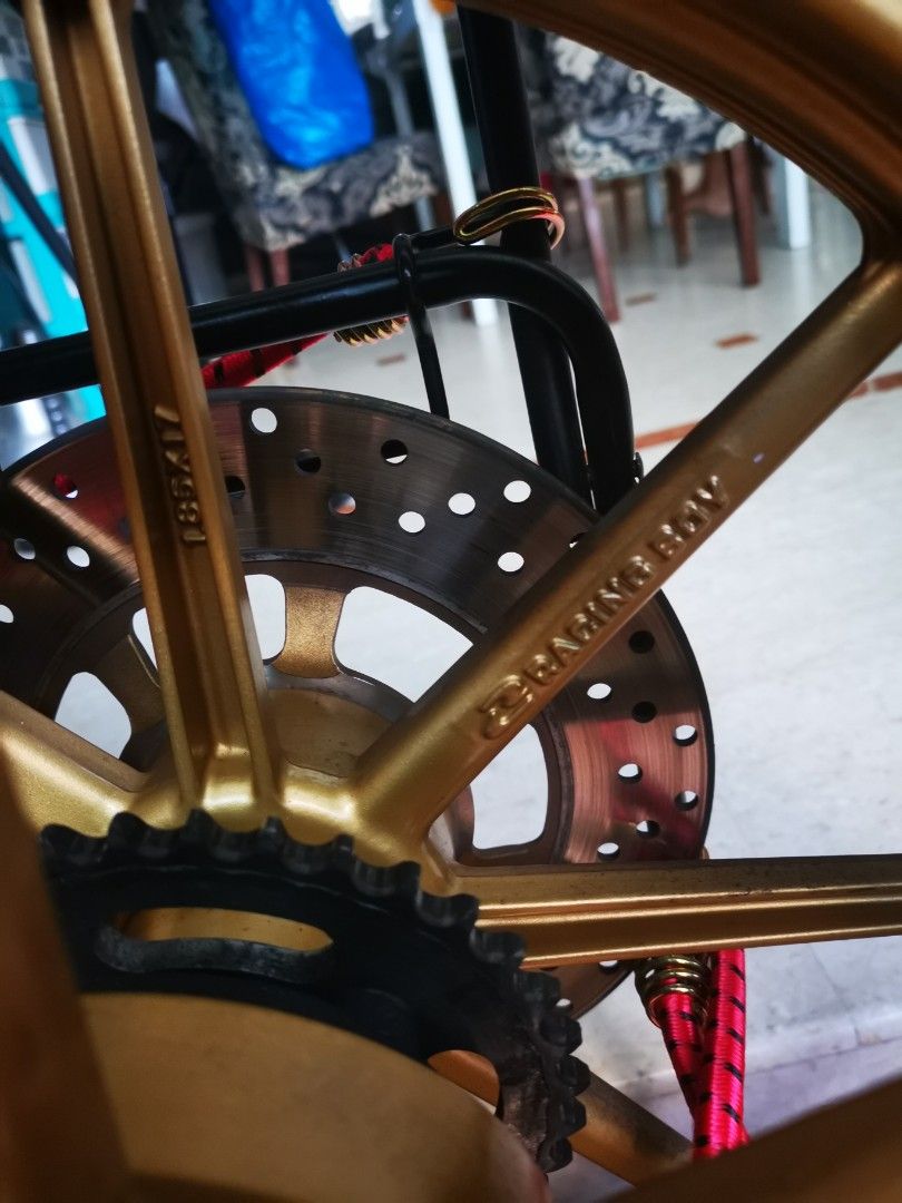 RXZ racing boy sport rim, Motorcycles, Motorcycle Accessories on Carousell