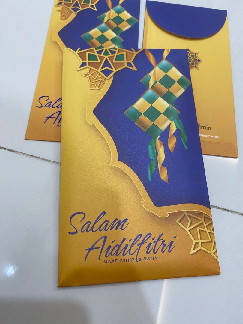 Sampul Duit Raya Hari Raya green packets, Hobbies & Toys, Stationery ...