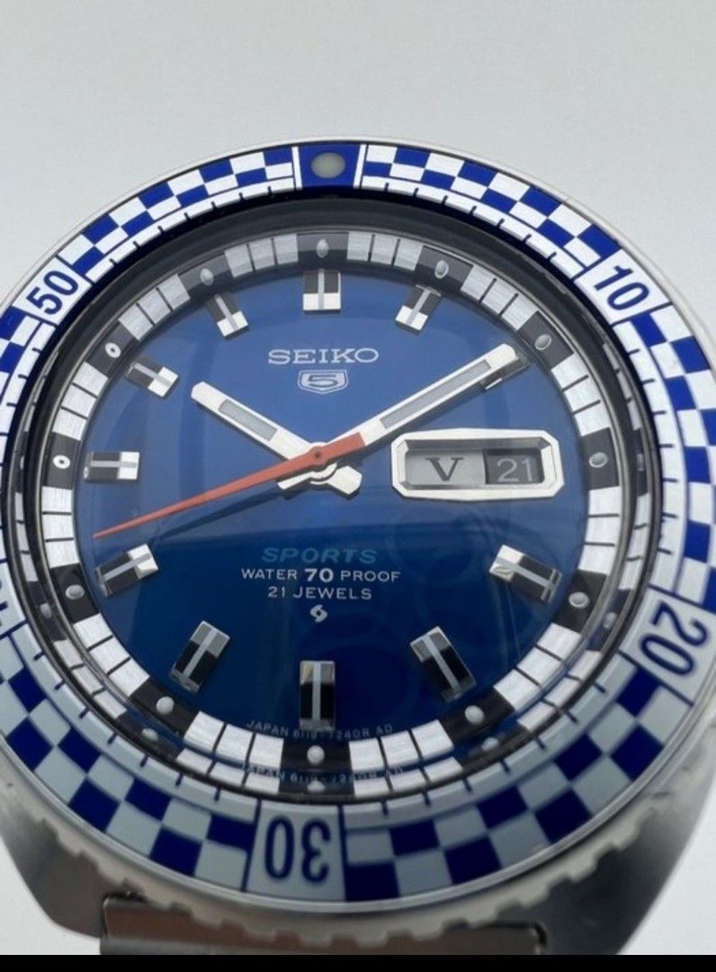 Seiko - 5 Sports Rally "Blue Dial", Luxury, Watches on Carousell