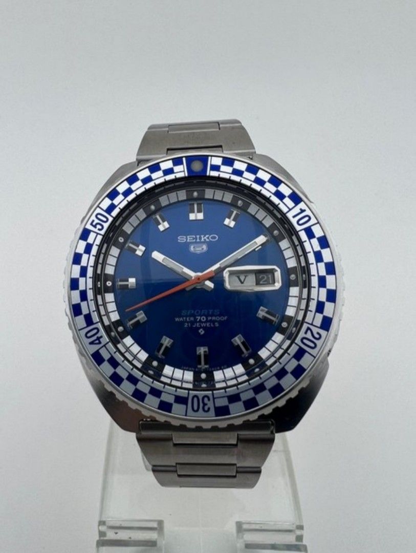 Seiko - 5 Sports Rally "Blue Dial", Luxury, Watches on Carousell